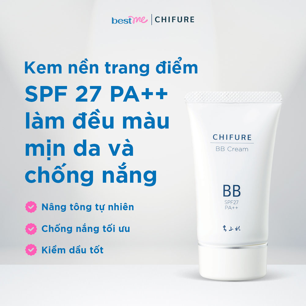 Kem Nền Chifure BB Cream Mỏng Nhẹ Che Khuyết Điểm Hoàn Hảo