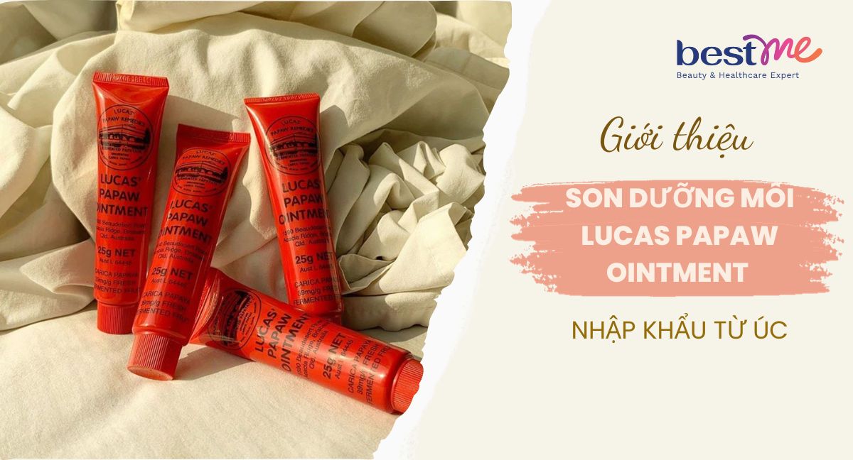 Giới thiệu son dưỡng môi Lucas Papaw Ointment nhập khẩu từ Úc