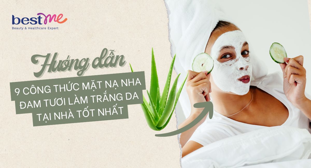 13 cách đắp mặt nạ nha đam tươi làm trắng da mờ thâm tại nhà