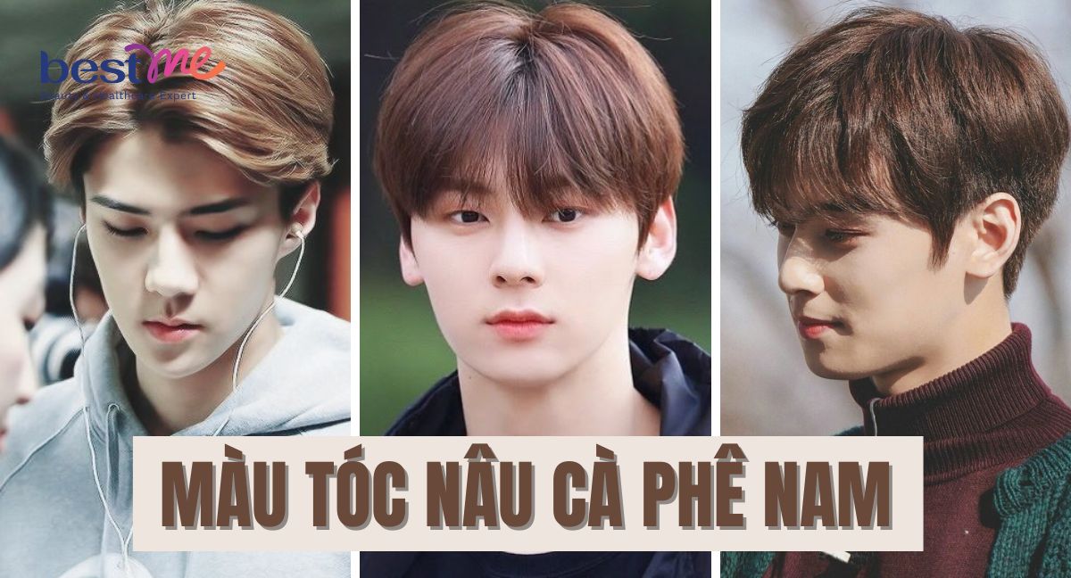 5 màu tóc nâu cà phê nam tăng vẻ đẹp trai cho bạn