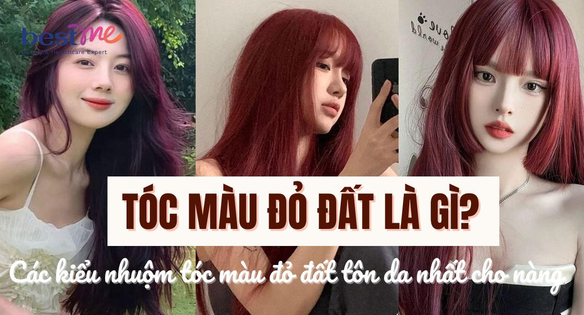 Tóc màu đỏ đất là gì? Các kiểu nhuộm tóc màu đỏ đất tôn da cho nàng