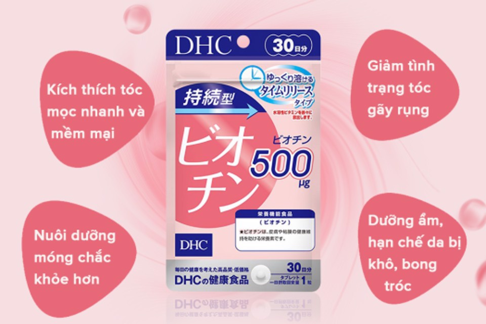 Review viên uống biotin ngăn ngừa rụng tóc DHC có hiệu quả không?