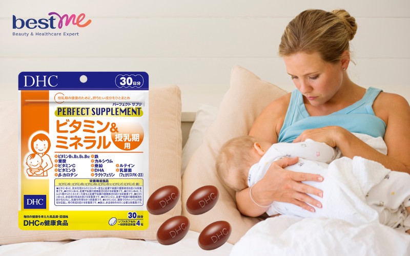 Review vitamin sau sinh cho mẹ bỉm DHC Vitamins & Mineral