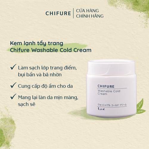 Kem tẩy trang Chifure Washable Cold Cream