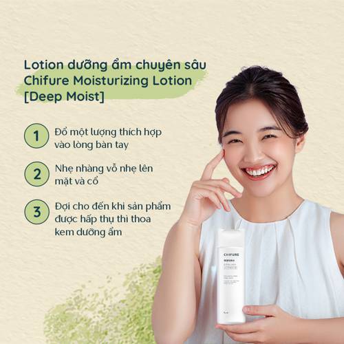 Lotion dưỡng ẩm sâu Chifure Moisturizing Lotion Deep Moist