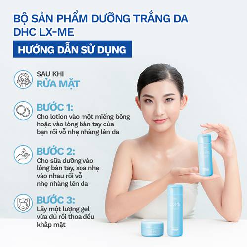 Bộ sản phẩm dưỡng trắng da DHC LX-ME
